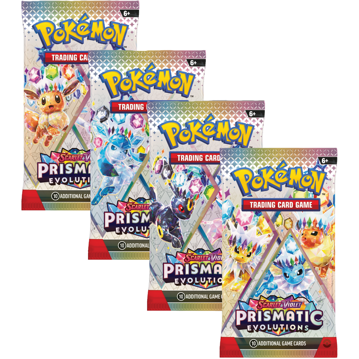 Pokemon SV8.5 Scarlet and Violet Prismatic Evolutions Art Bundle (4 Bo ...