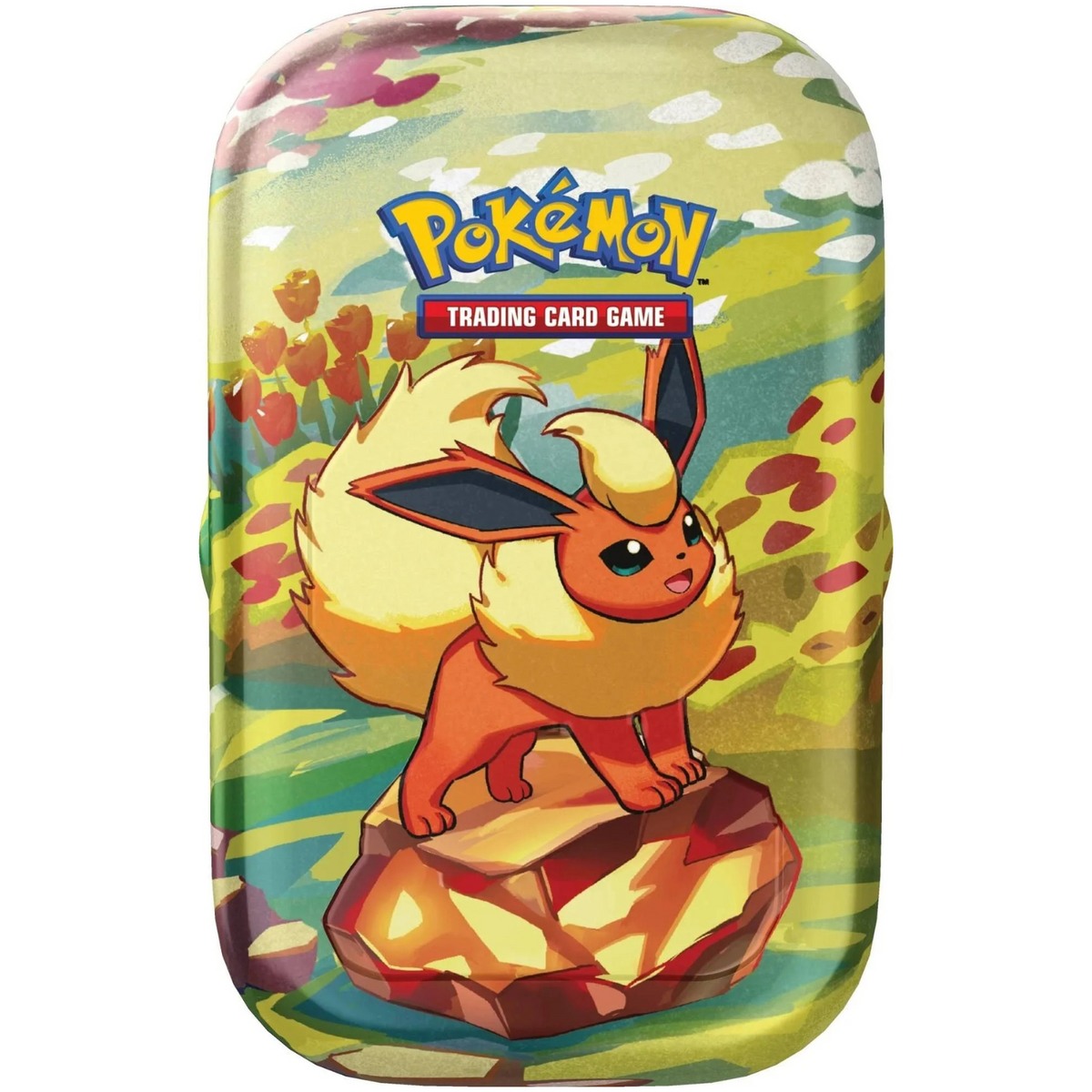 Pokemon TCG Scarlet & Violet Prismatic Evolutions Mini Tin | Flareon ...