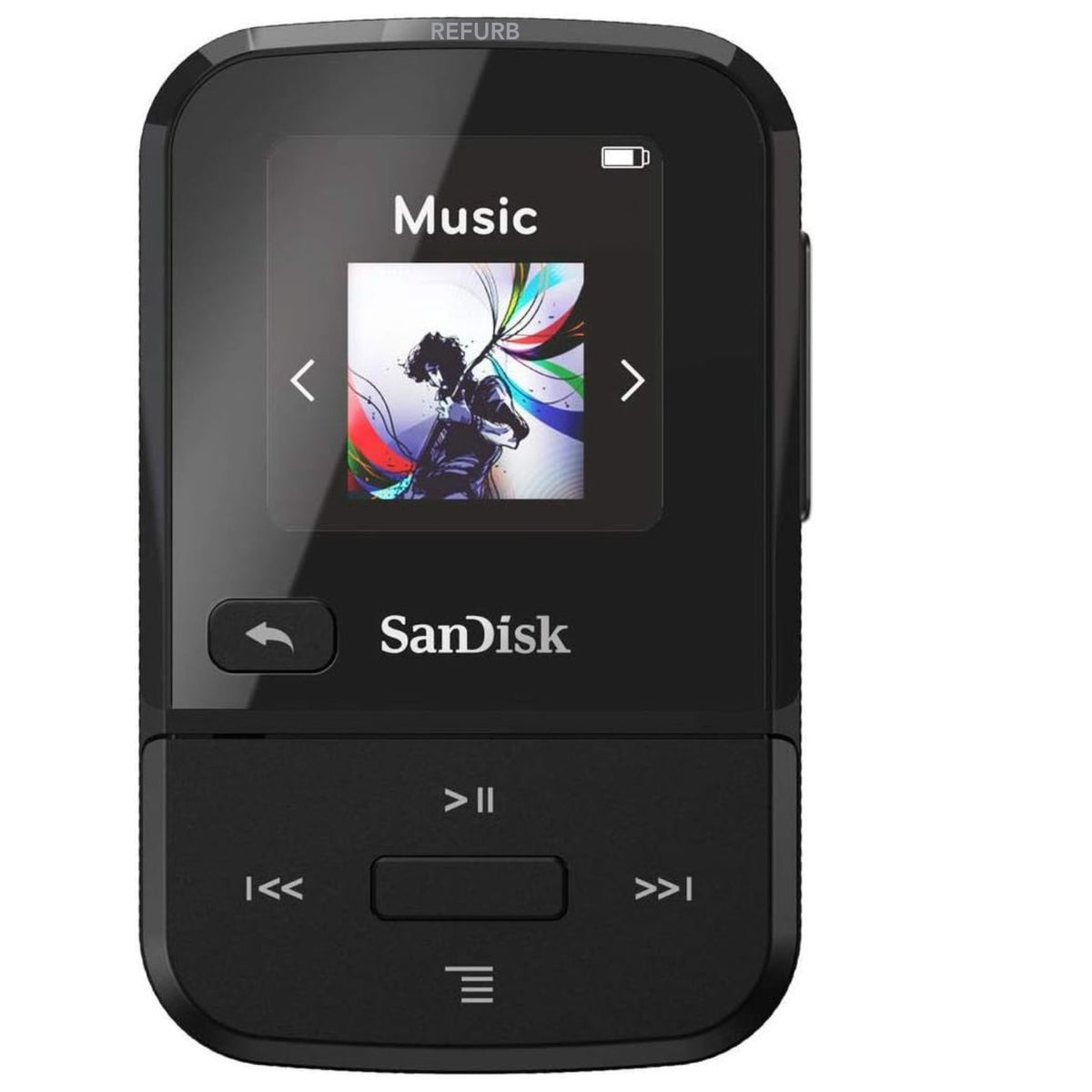 SanDisk 16GB Clip Sport Go MP3 Player - LED Screen and FM Radio - SDMX ...